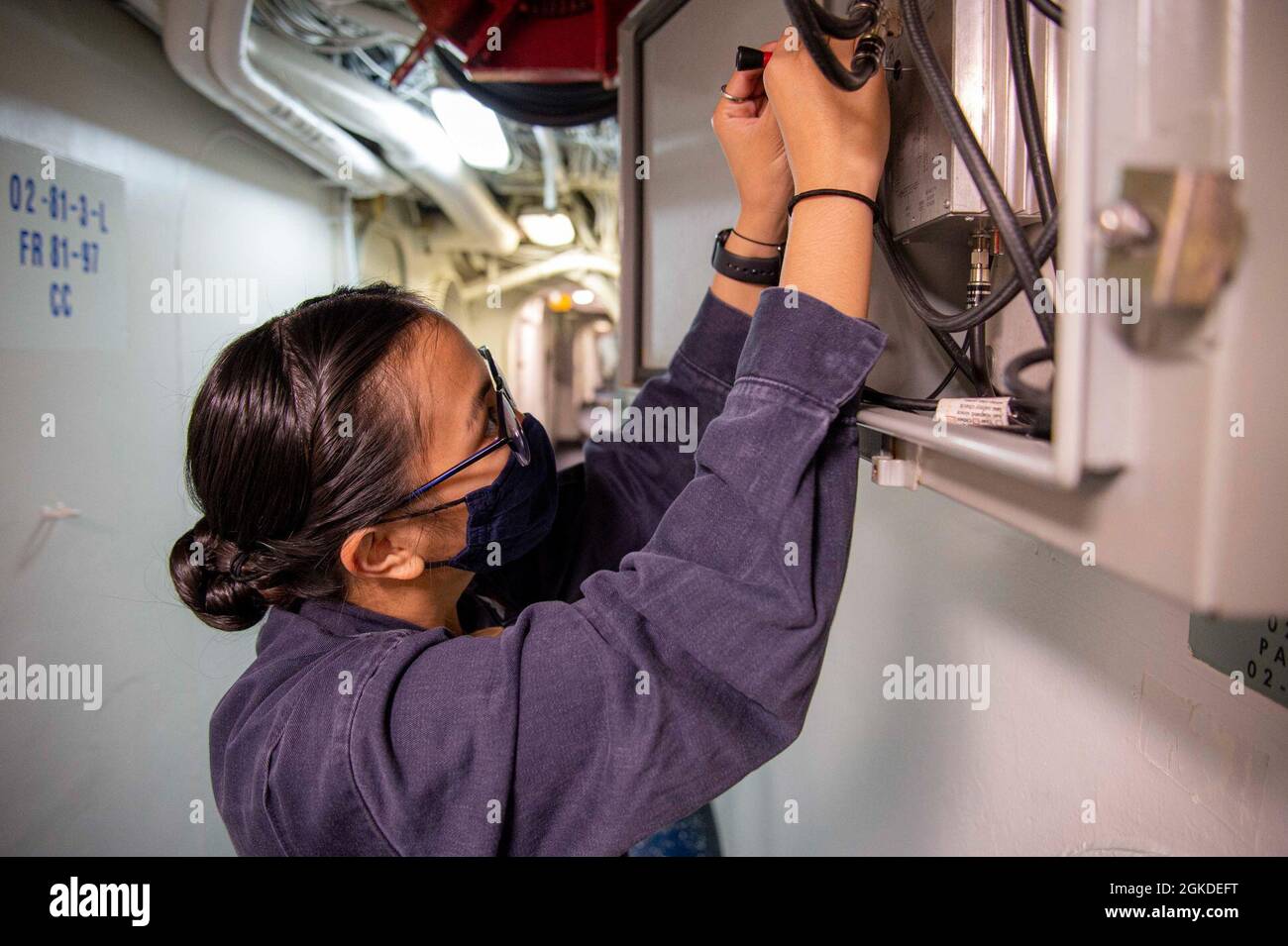 Interior communications electrician hi-res stock photography and images ...