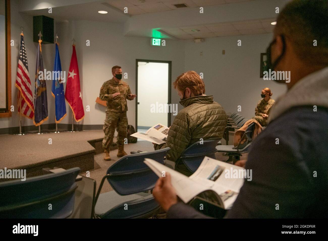U.S. Air Force Col. Shawn Holtz, 110th Wing commander, highlights the ...