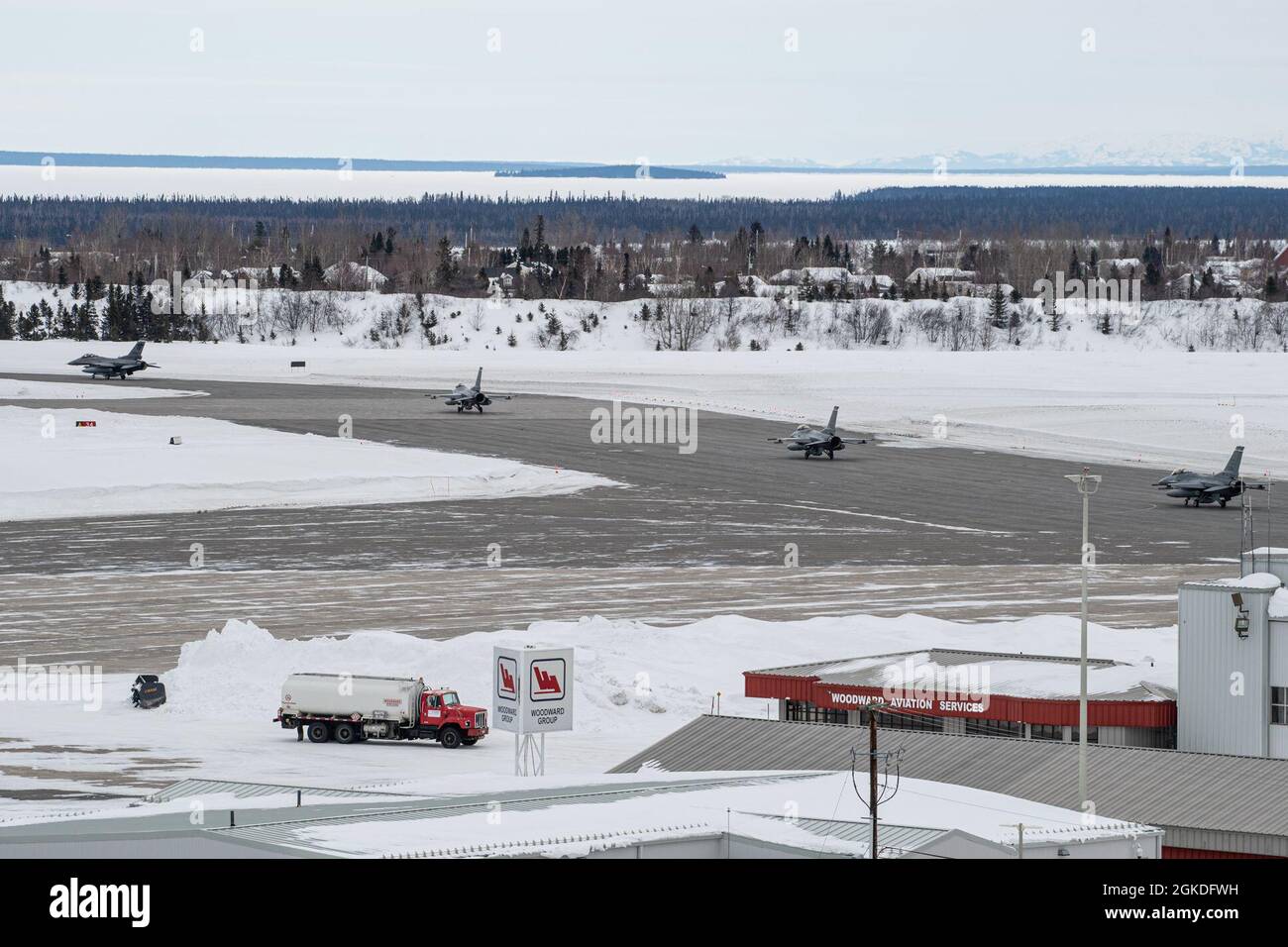 Colorado-based F-16s from the 140th, prepare for flight at 5 Wing Goose ...