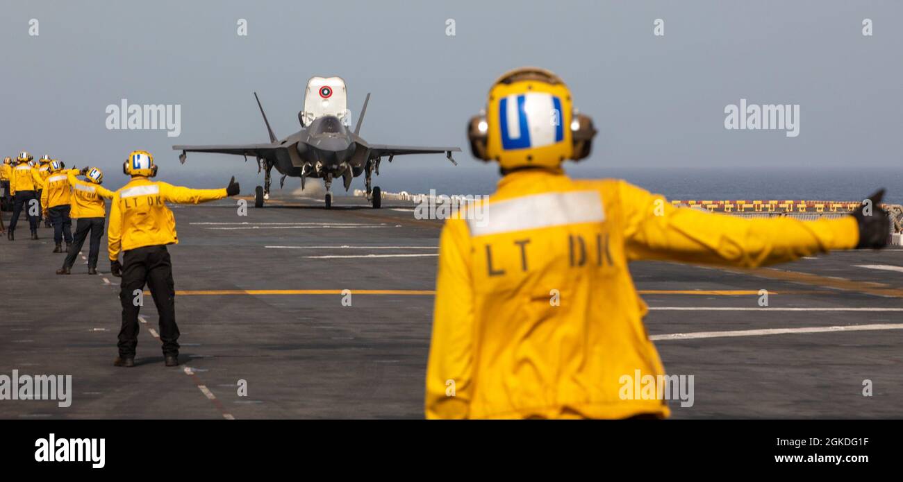 210321-N-AO823-2029 ARABIAN SEA (March 21, 2021) – An F-35B Lightning ...