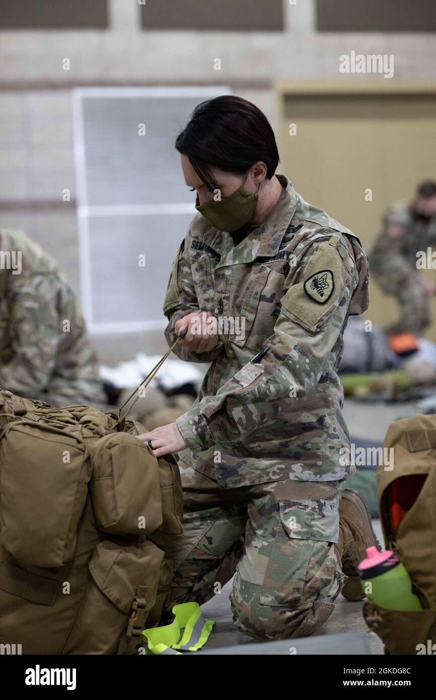 1st Sgt. Tina Semanoff from Headquarters and Headquarters Detachment ...