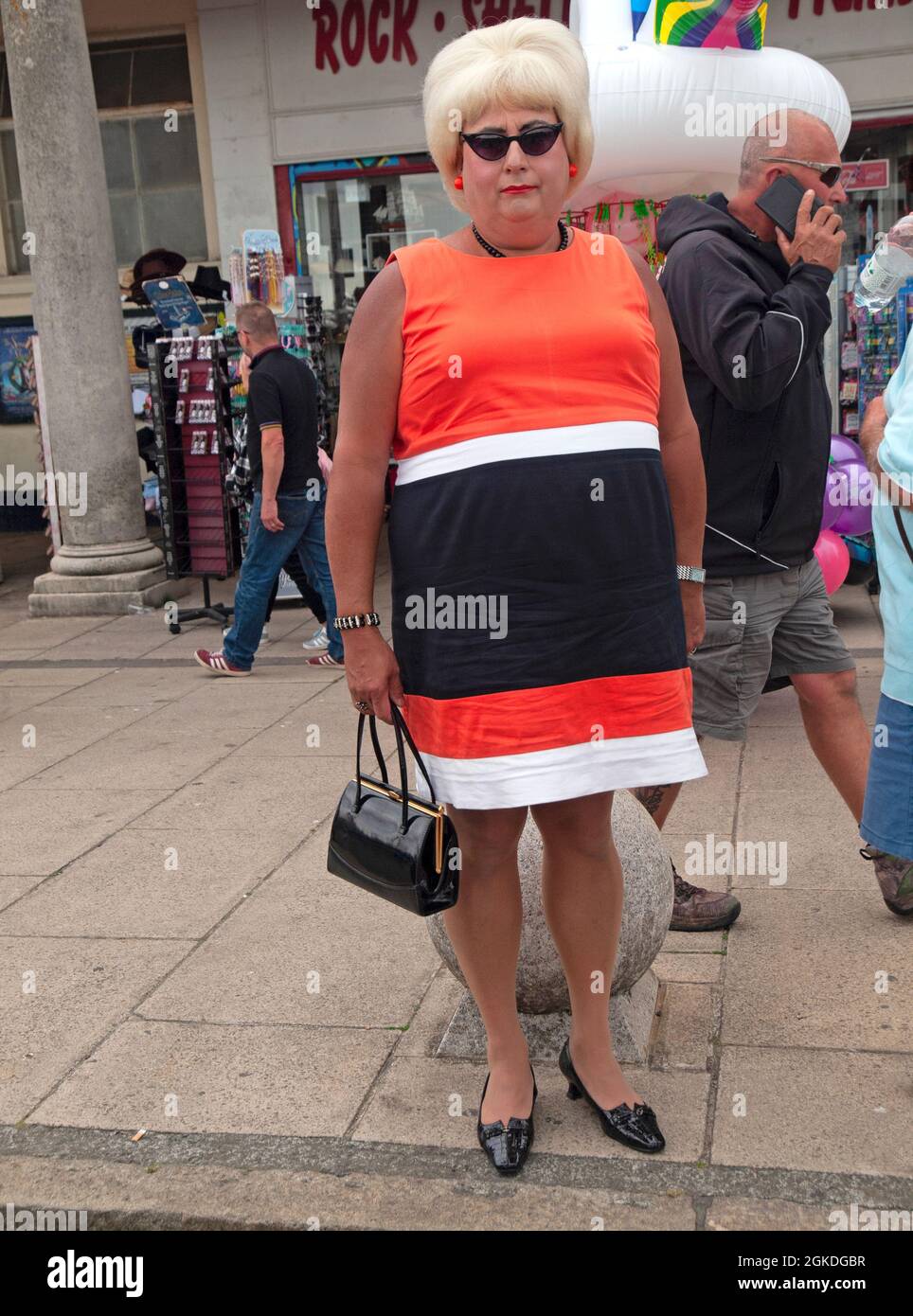 60s fashions on show at a Mod gathering in Brighton Stock Photo - Alamy