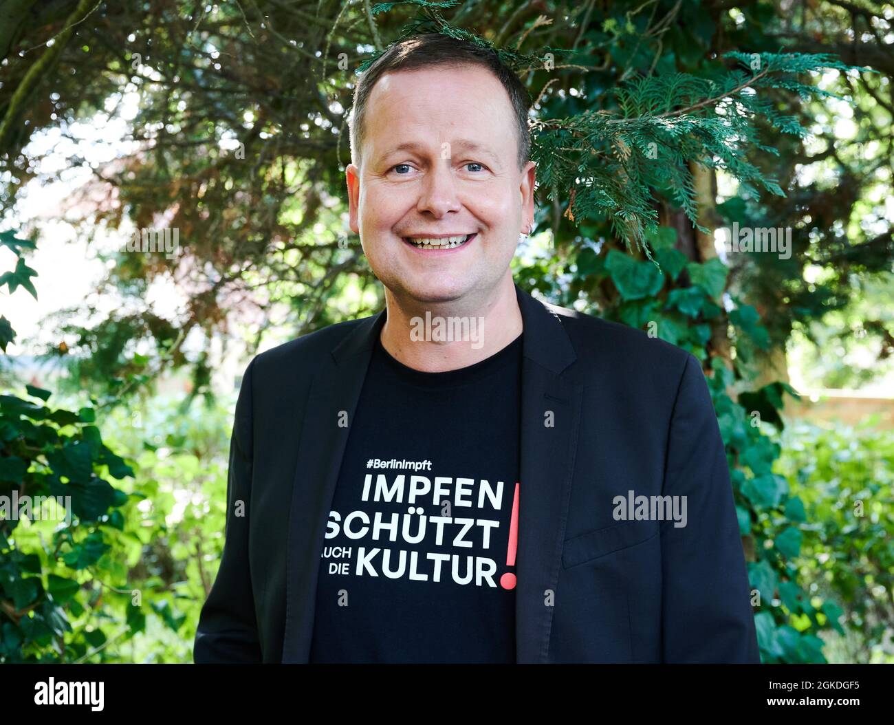 Berlin, Germany. 14th Sep, 2021. Senator for Culture Klaus Lederer (Die ...