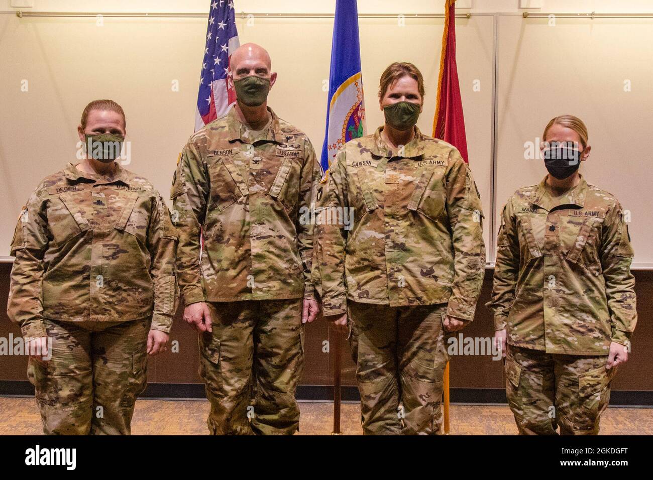 From Left to Right: Lt. Col. Brandi DeGier of RTI’s 2nd Battalion ...