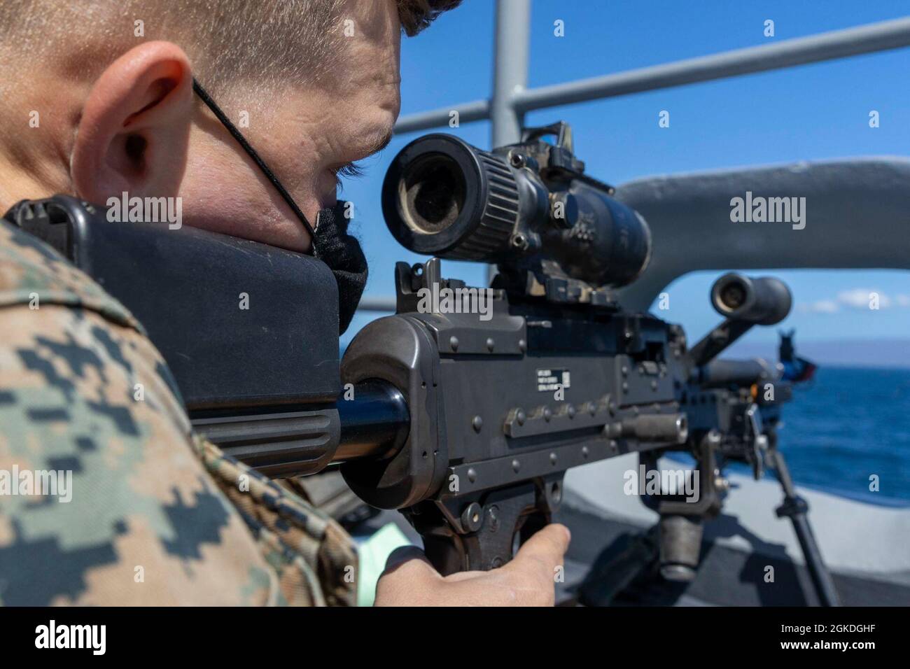 PACIFIC OCEAN (March 21, 2021) A U.S. Marine with Battalion Landing ...