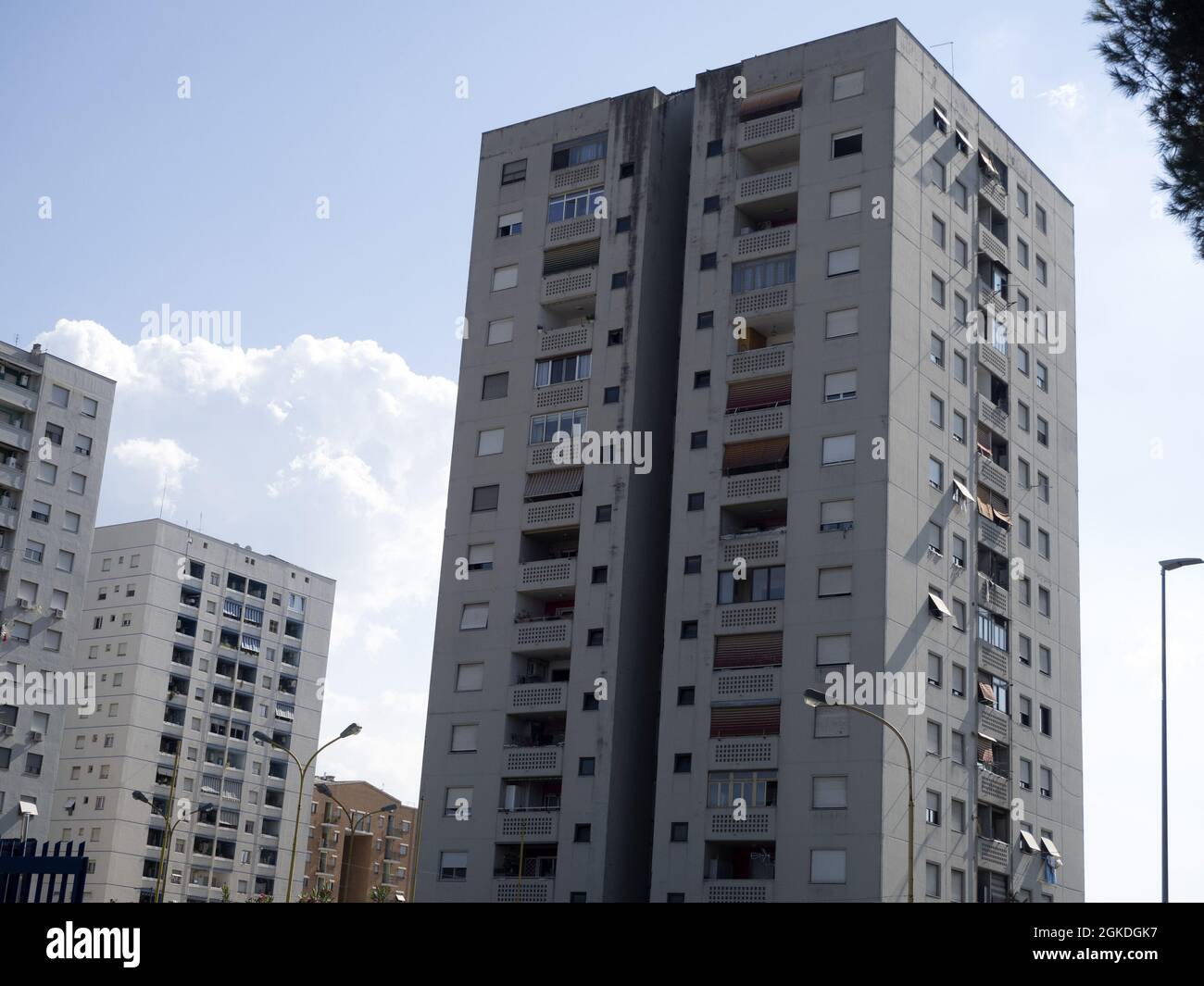 Tor Bella Monaca Roma District towers Italy Stock Photo - Alamy