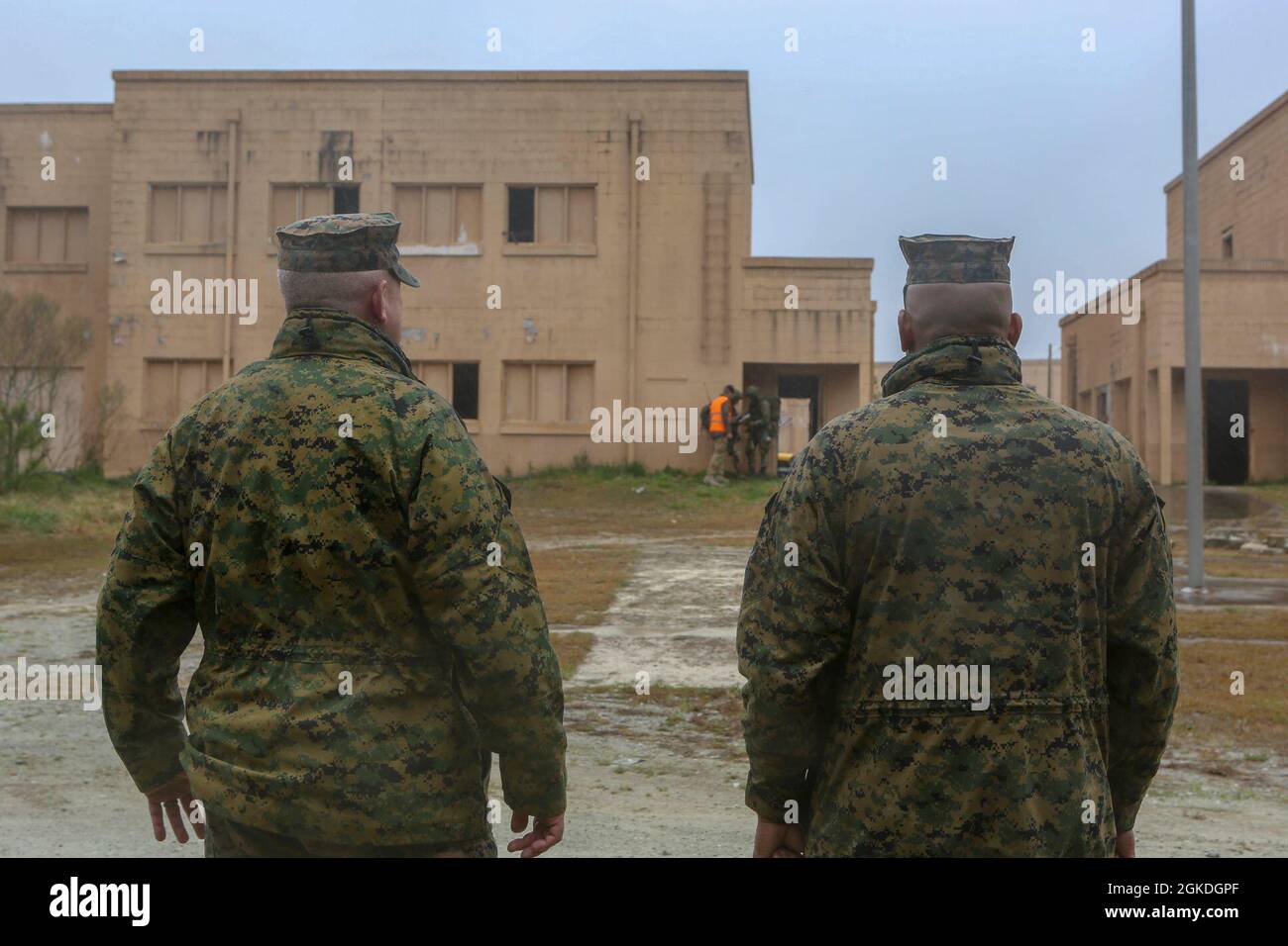 U.S. Marine Corps Col. Dennis W. Sampson, commanding officer of the ...