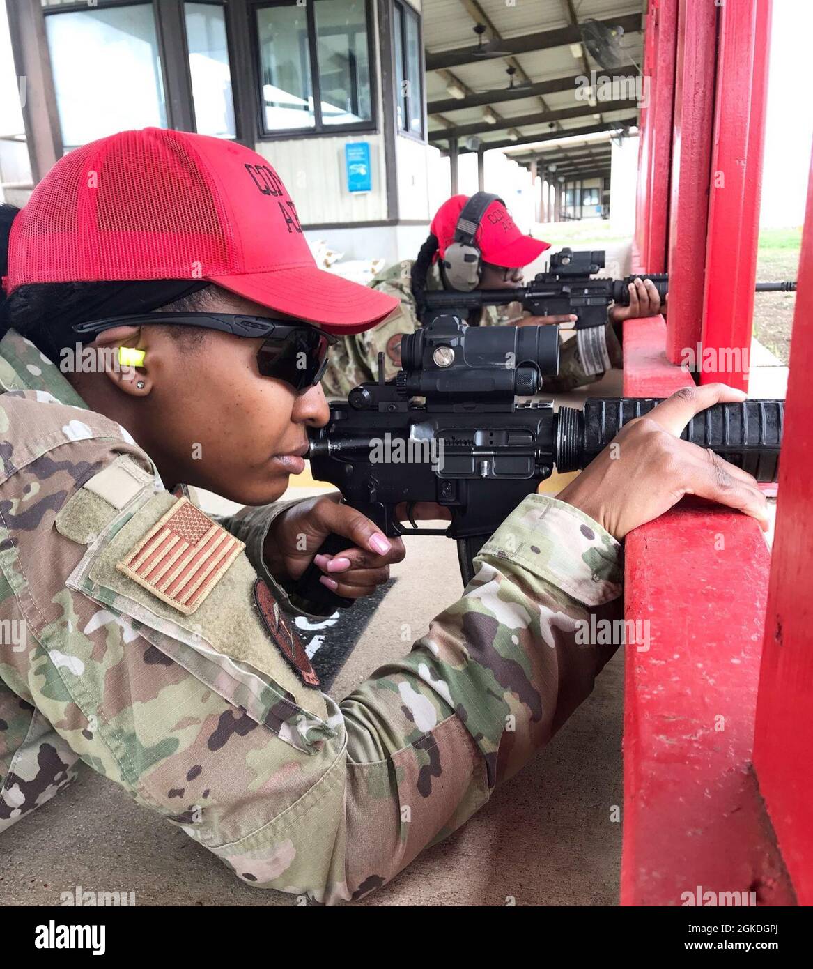 Tech. Sgt. Cameron Ashe and Staff Sgt. Barbara Walker demonstrate ...
