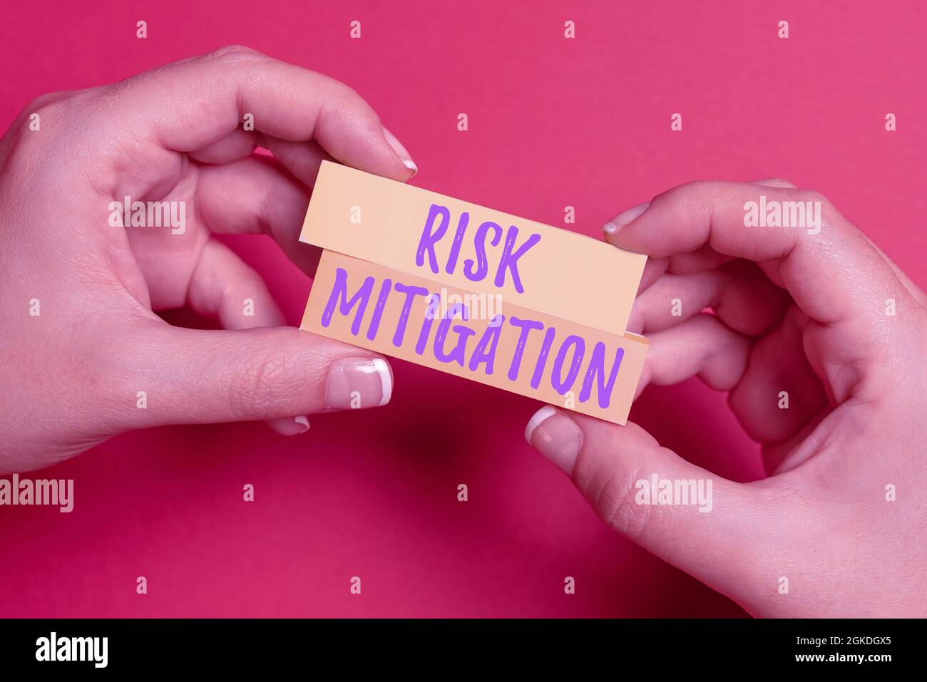 Inspiration Showing Sign Risk Mitigation Word Written On Strategy To