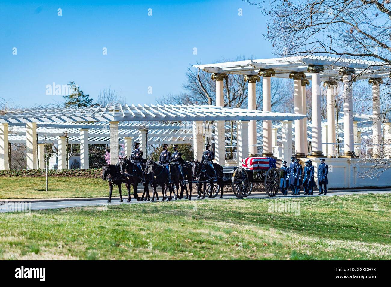 The 3d U.S. Infantry Regiment (The Old Guard) Caisson Platoon passed by ...