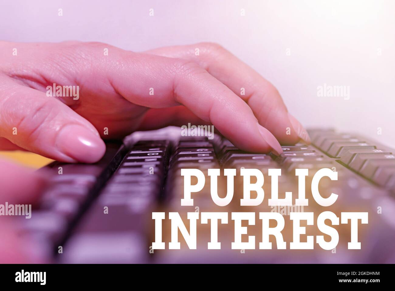 Conceptual caption Public Interest. Internet Concept the welfare or ...