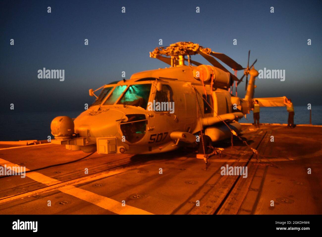 210322-N-IE405-3261 GULF OF OMAN (March 22, 2021) - Sailors assigned to ...