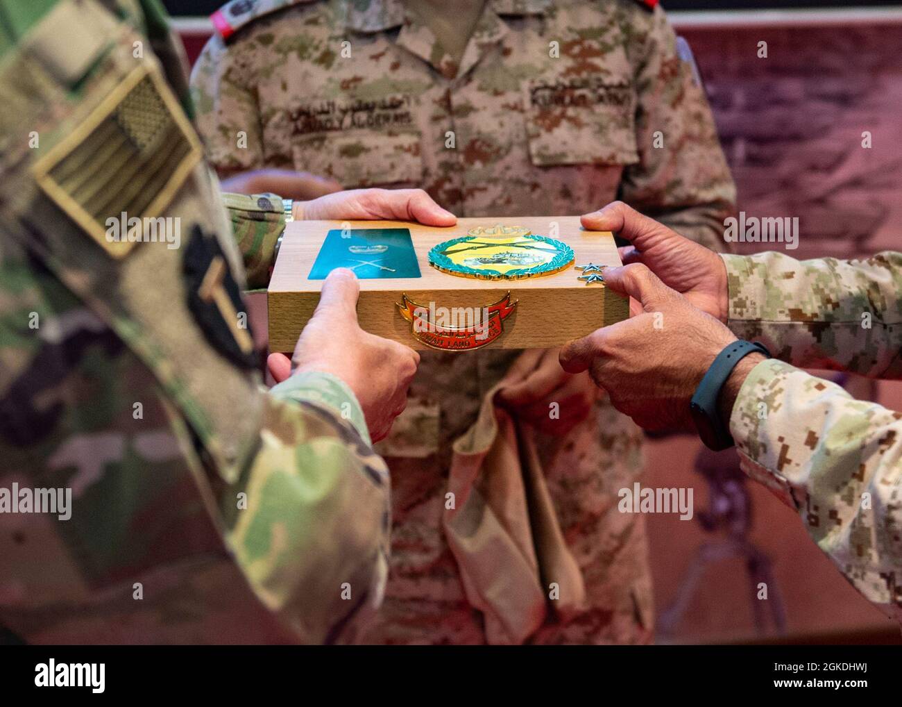 Task Force Spartan commander, Maj. Gen. Patrick Hamilton, was presented ...