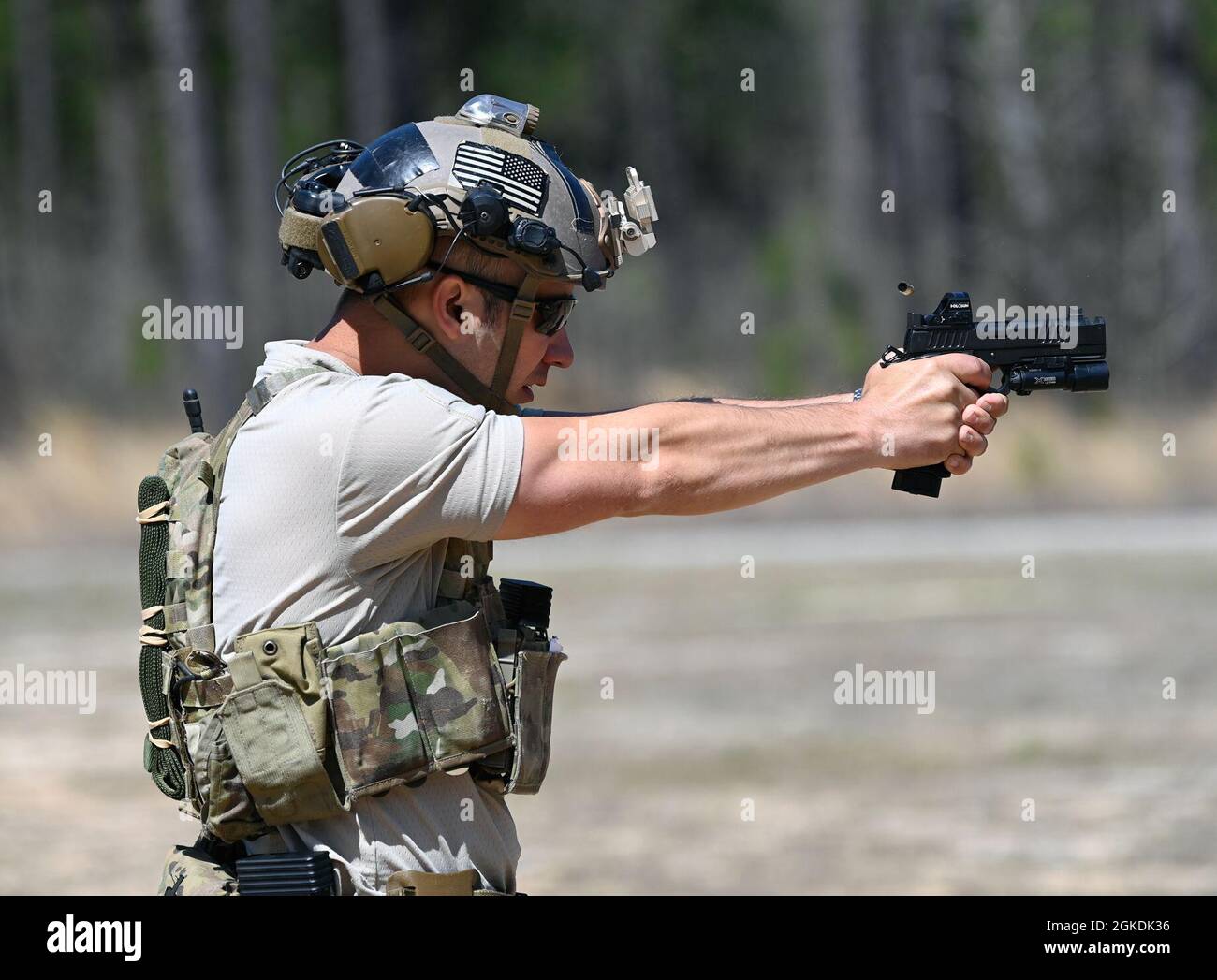 A competitor in the United States Army Special Operations Command Stock ...
