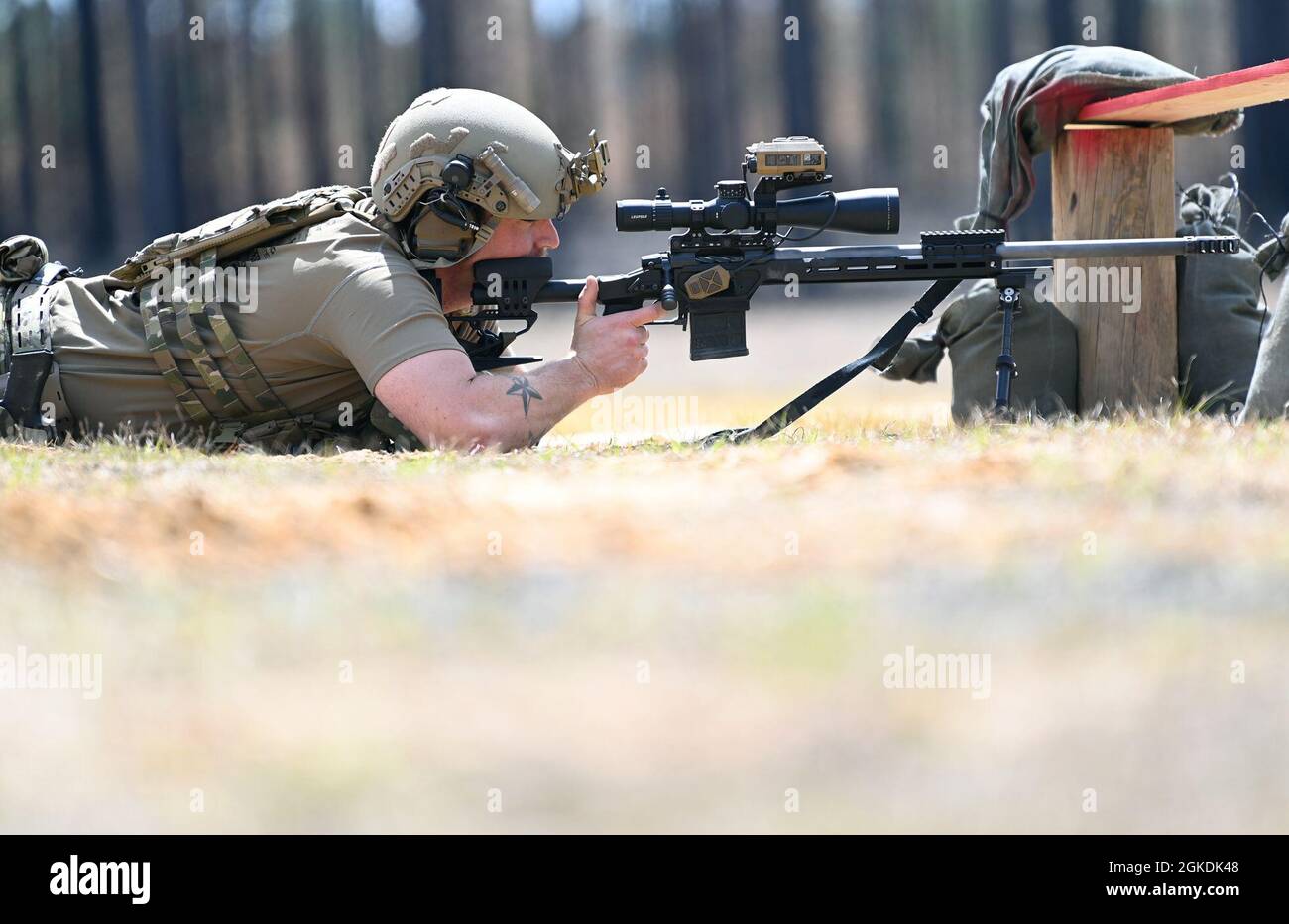 A competitor in the United States Army Special Operations Command Stock ...