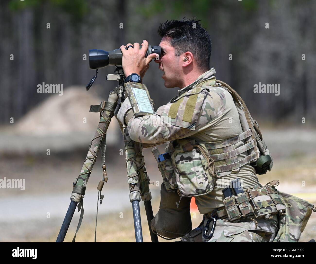 A competitor in the United States Army Special Operations Command Stock ...