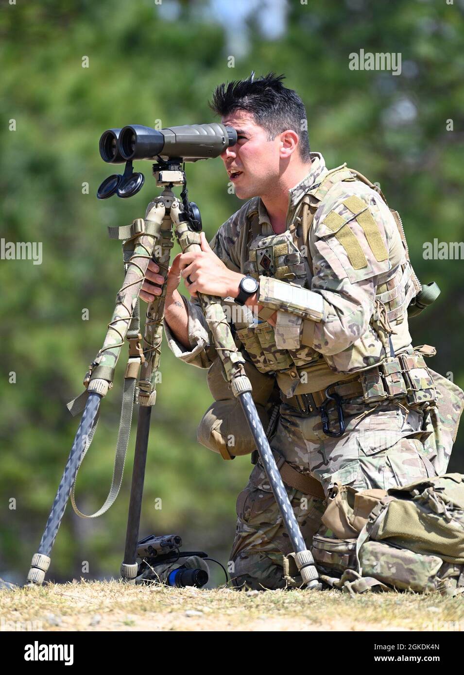 A competitor in the United States Army Special Operations Command Stock ...