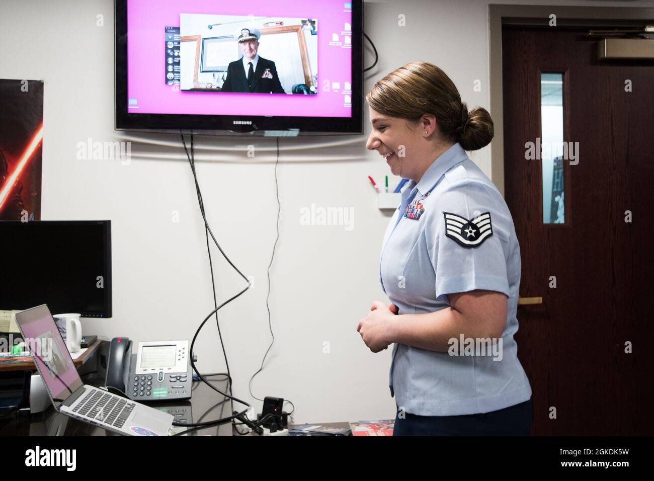 U.S. Air Force Staff Sgt. Dawn Weber, a photojournalist assigned to ...