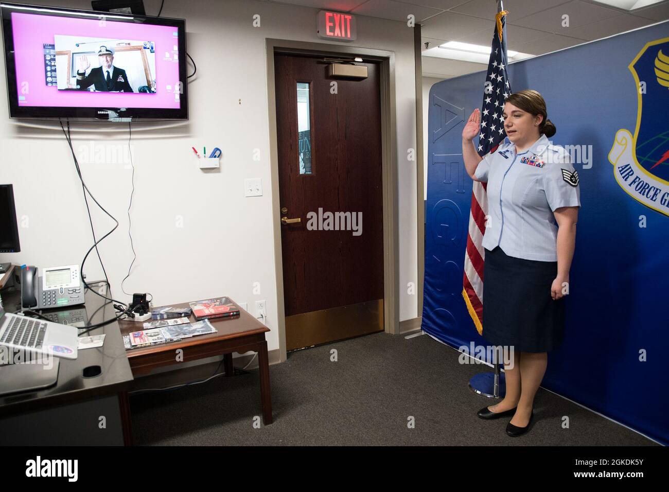 U.S. Air Force Staff Sgt. Dawn Weber, a photojournalist assigned to ...