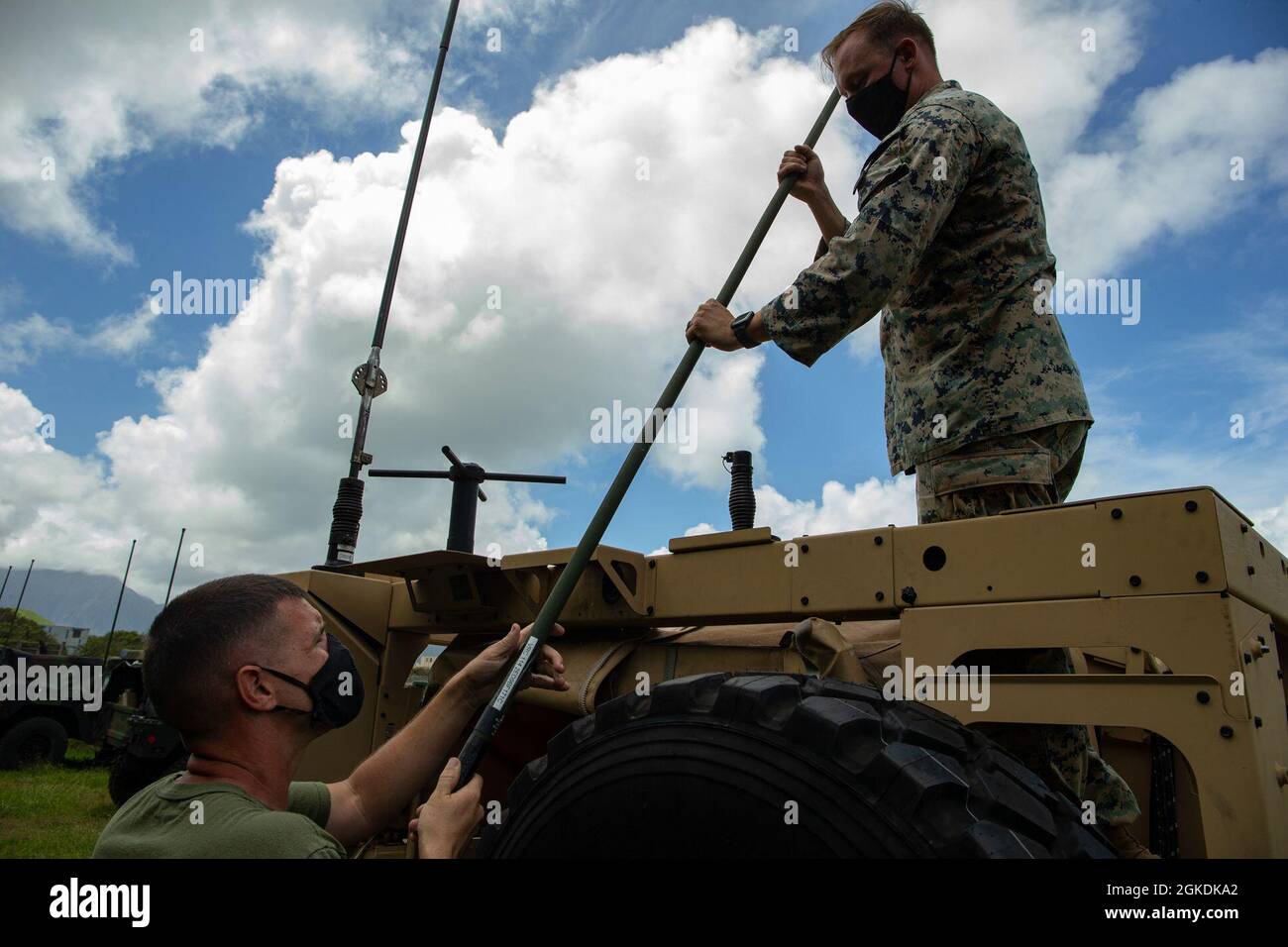 Joint light tactical vehicle antenna hi-res stock photography and ...