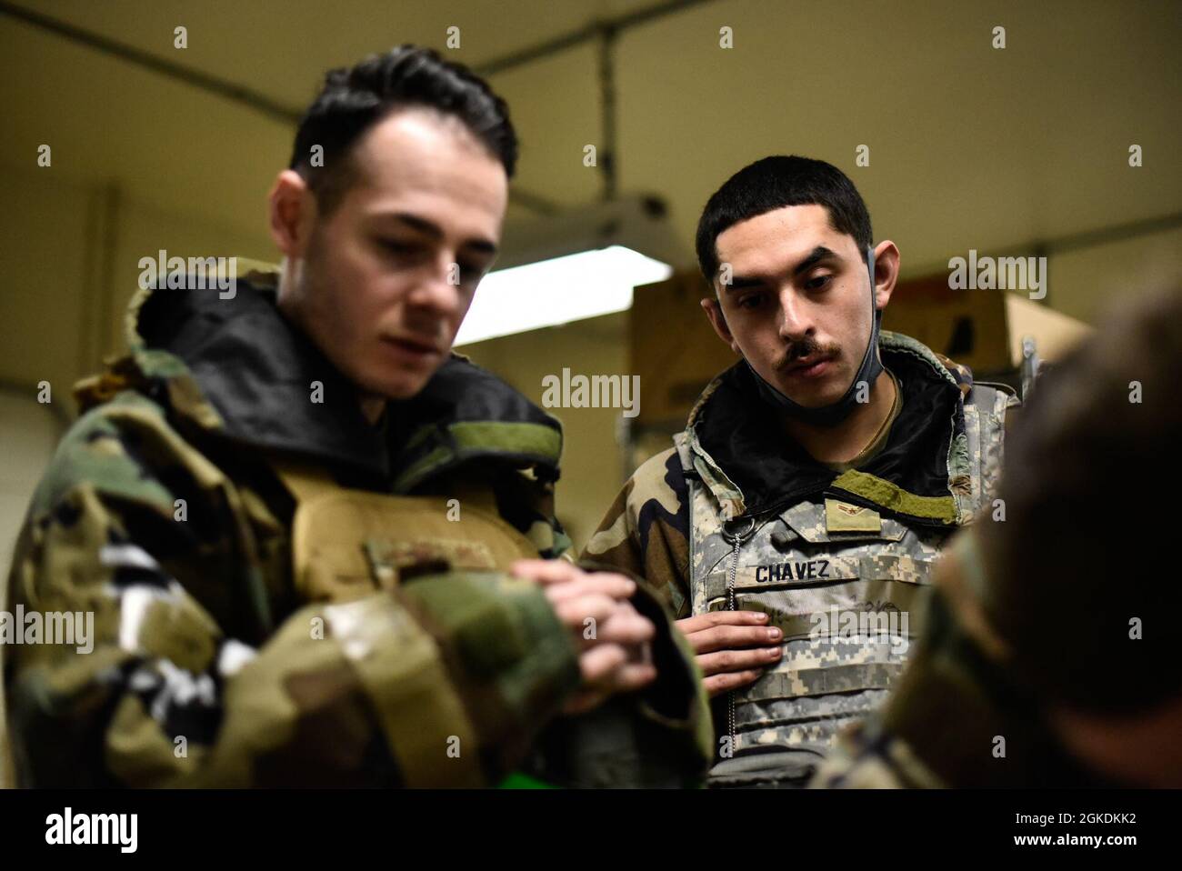 (From left) Airman 1st Class Hector Chavez, Senior Airman Michael ...