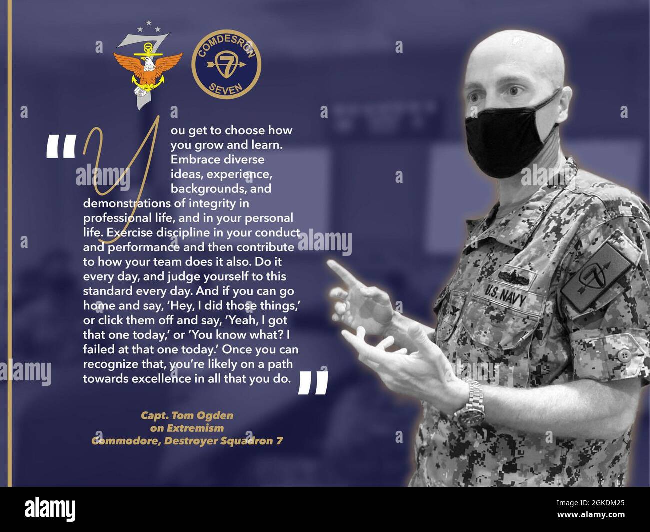 210323-N-GR847-0001 PHILIPPINE SEA (March 23, 2021) A graphic quoting ...