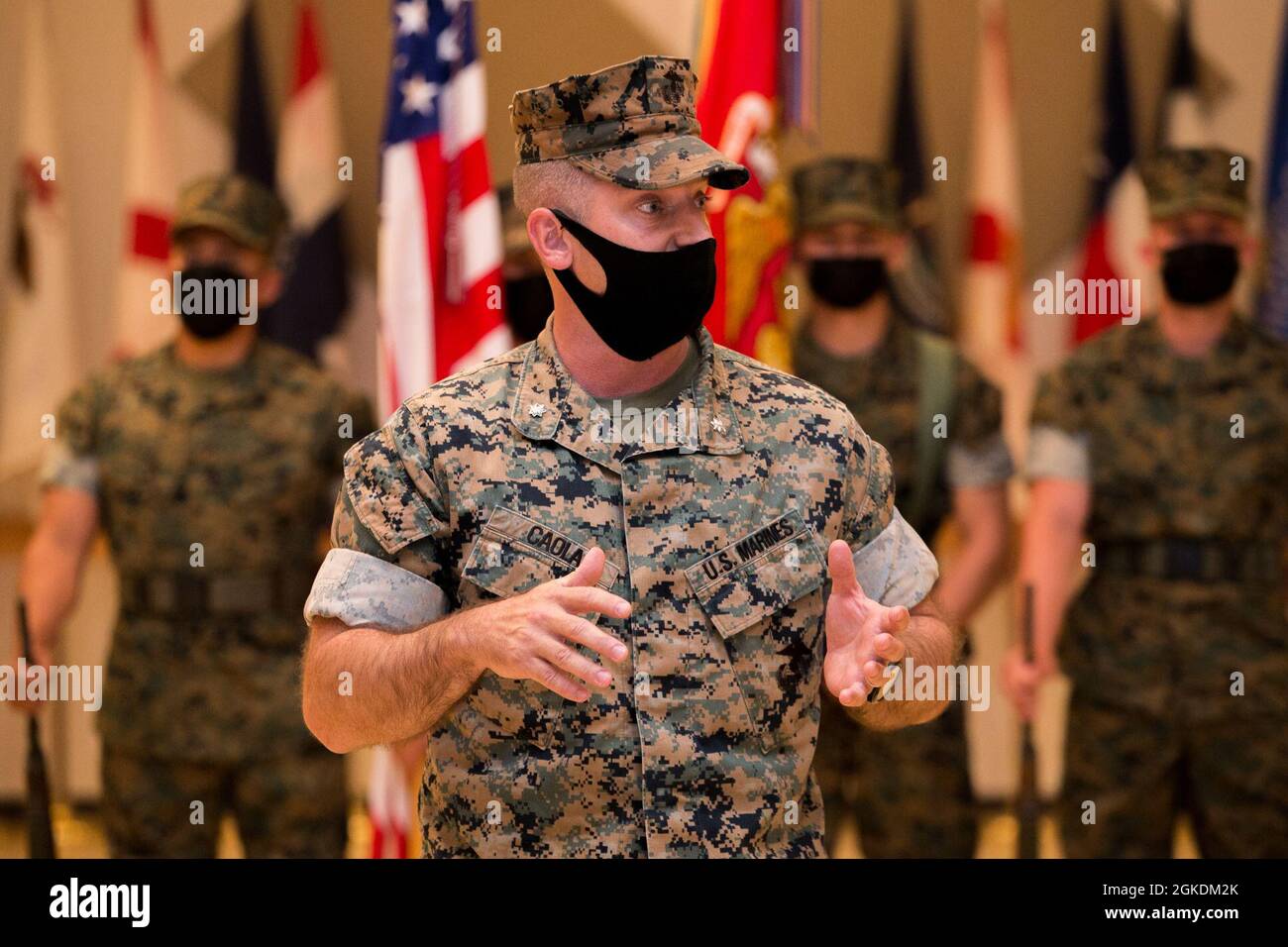 U.S. Marine Corps Lt. Col. Jarrad S. Caola, commander of 3d ...