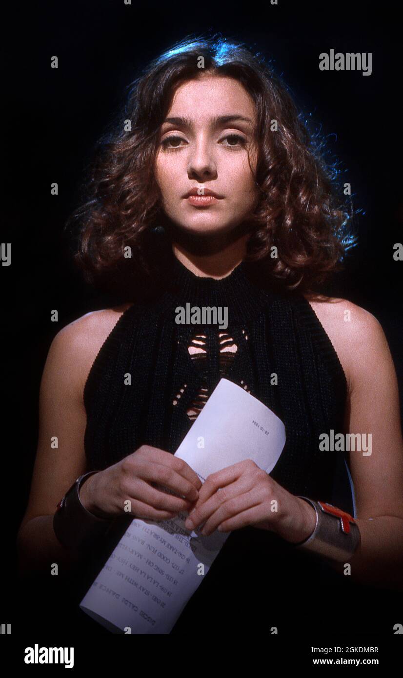 The Italian presenter and actress Ambra Angiolini.The television ...