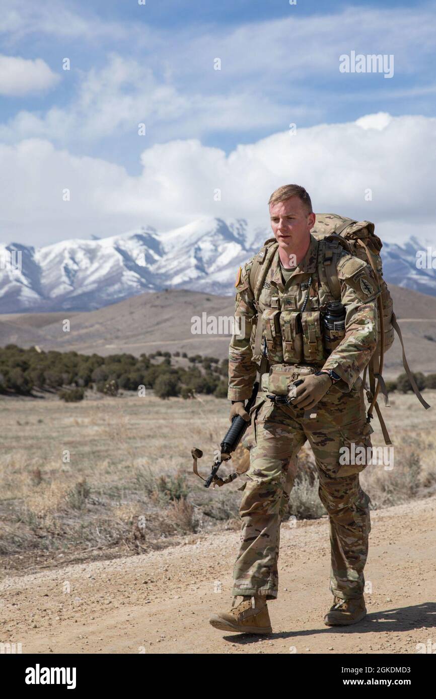 Spc. Chaz Anderson, an infantryman with the 1/19th Special Forces Group ...