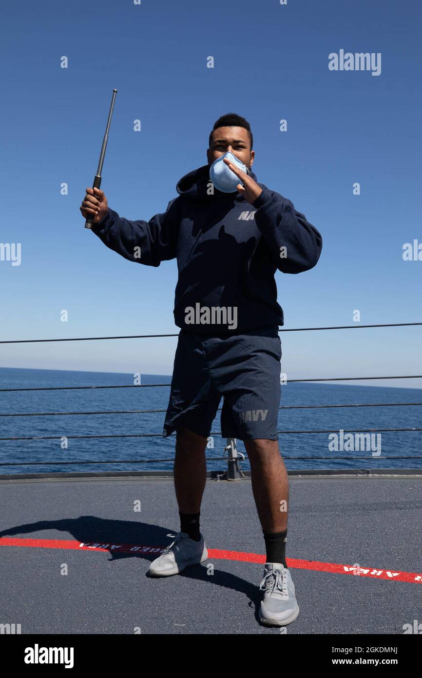 210323-N-CJ510-0150 MEDITERRANEAN SEA (March 23, 2021) Ensign Golden ...