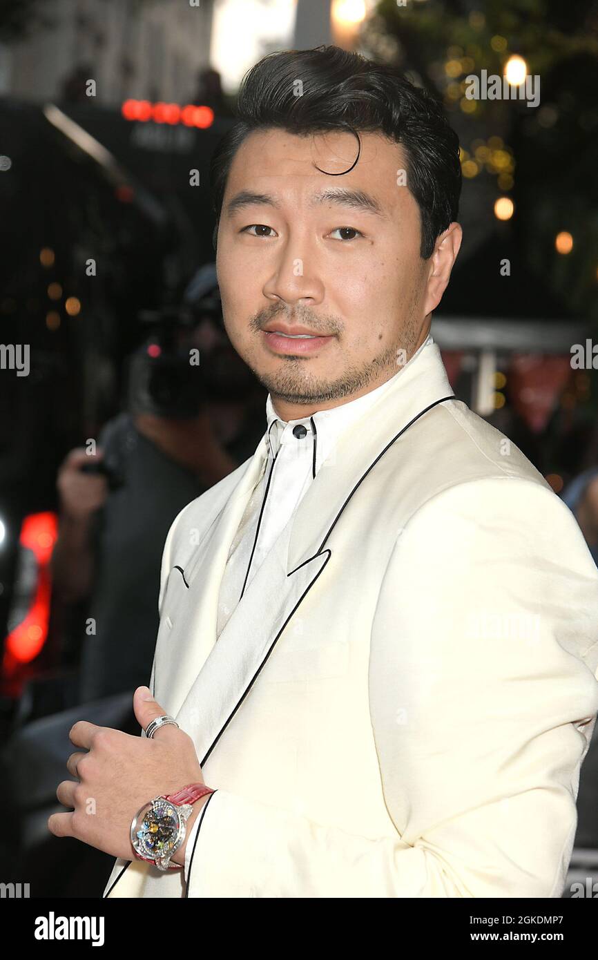 actor Simu Liu departs from The Mark Hotel for The Metropolitan Museum ...