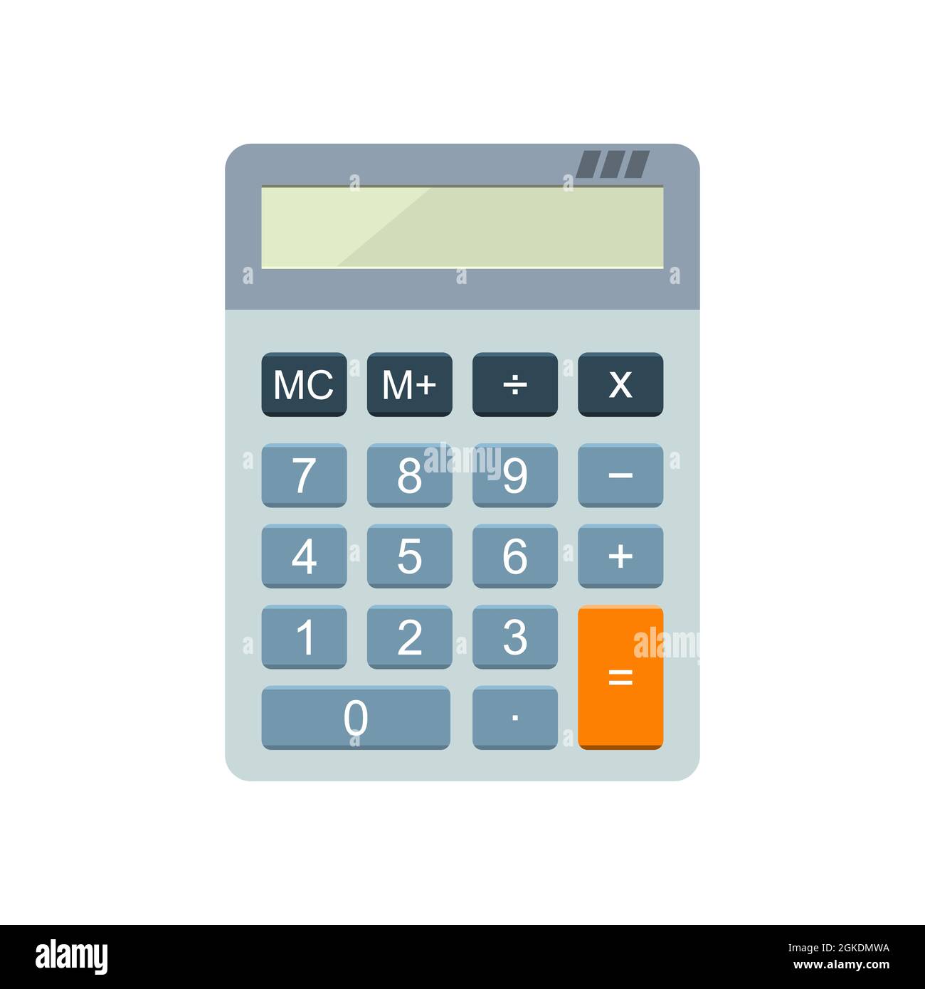 Calculator. Flat and solid color style vector illustration Stock Vector ...