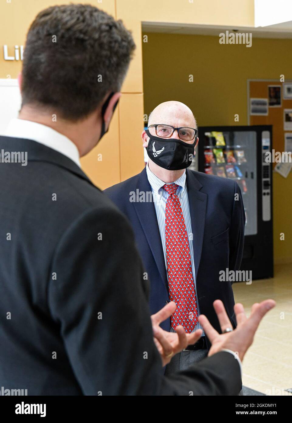 Acting Secretary of the Air Force John Roth is briefed by James ...