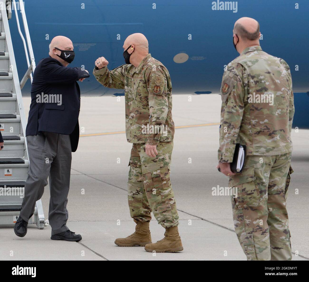 Secretary of the Air Force John Roth greets Gen. Arnold W. Bunch Jr ...
