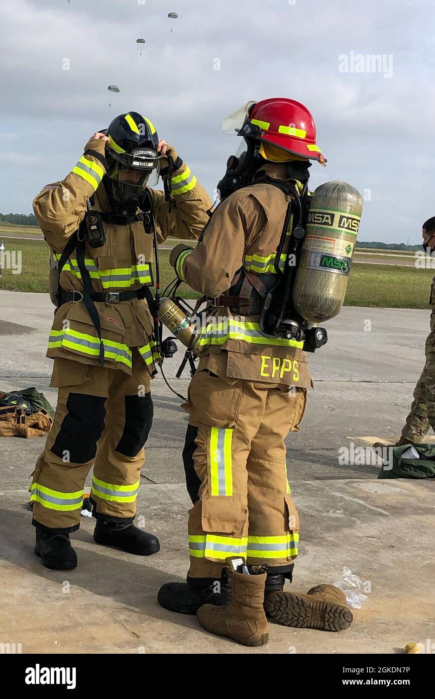 U.S. Air Force Staff Sgt. Tiraus Epps, 6th Civil Engineer Squadron Fire ...