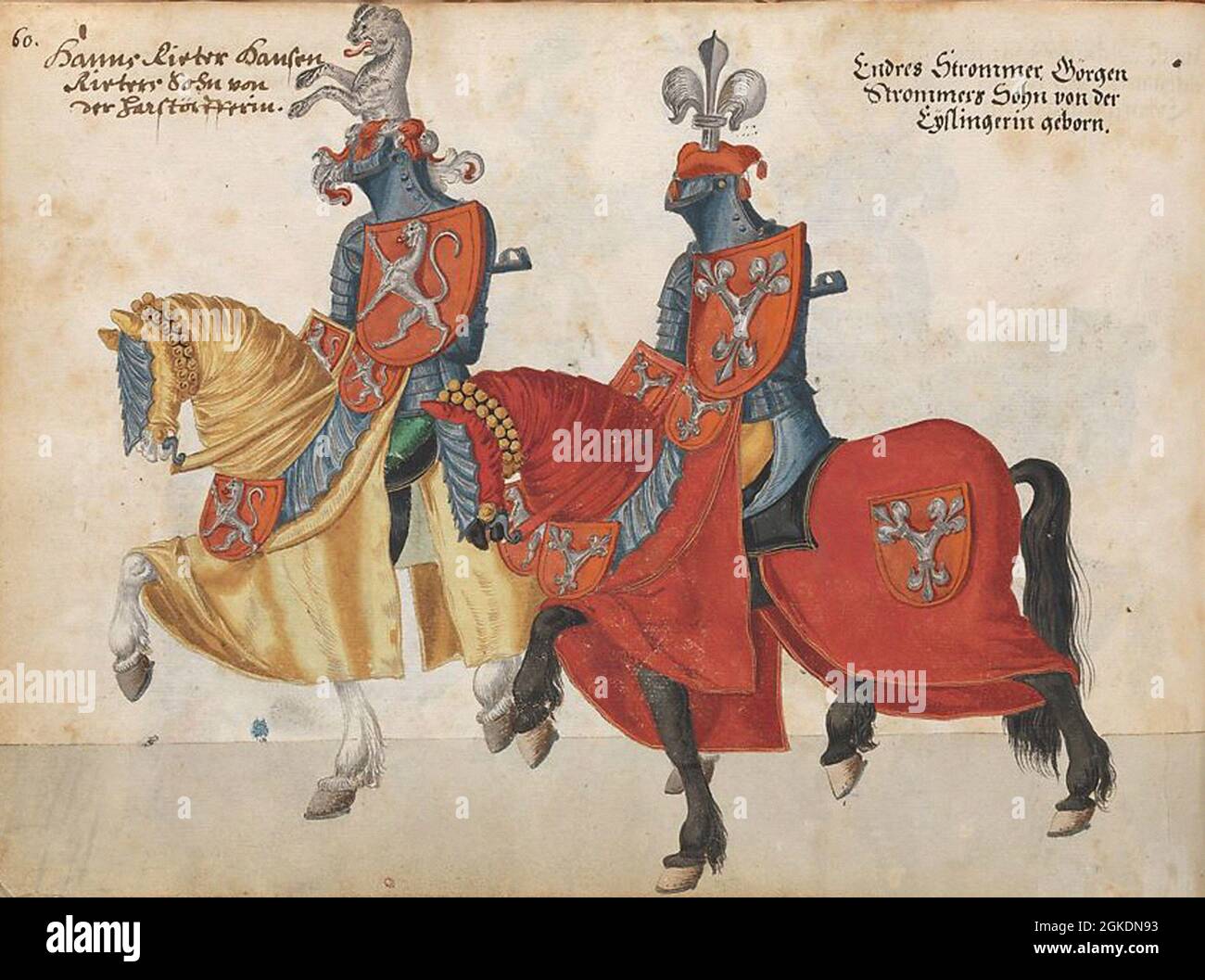 Medieval Knight On Horse Painting