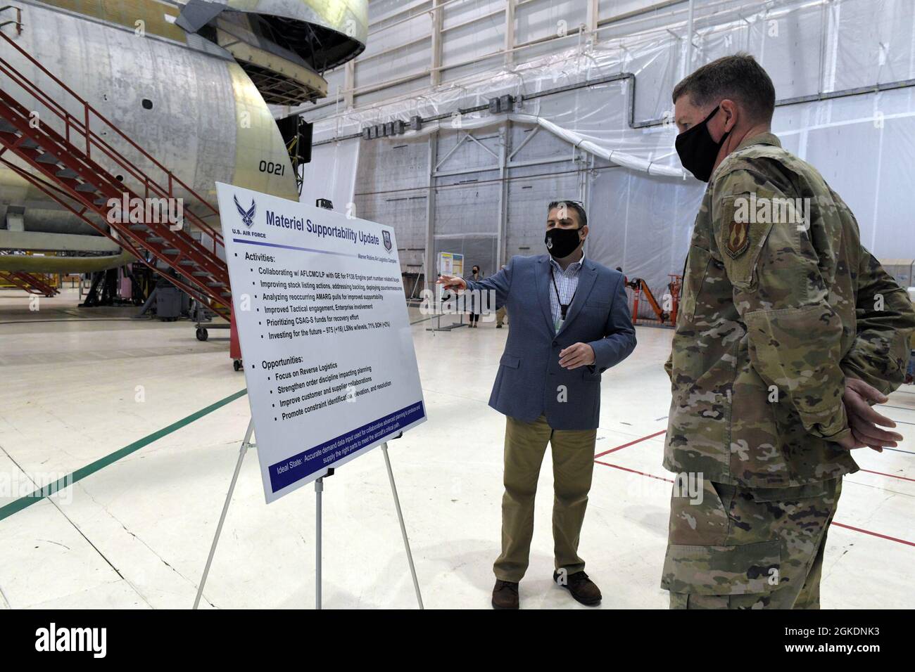 Lt. Gen. Gene Kirkland, Air Force Sustainment Center commander, tours ...