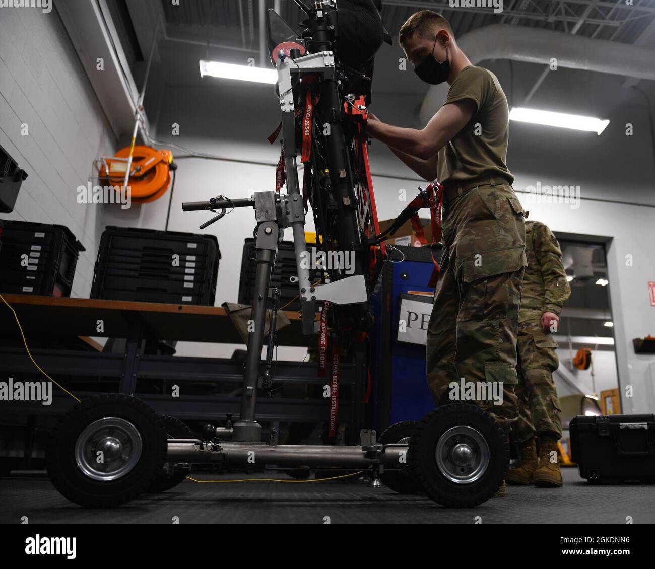 U.S. Air Force Senior Airman Joshua Hall, 33rd Maintenance Squadron egress systems journeyman ...