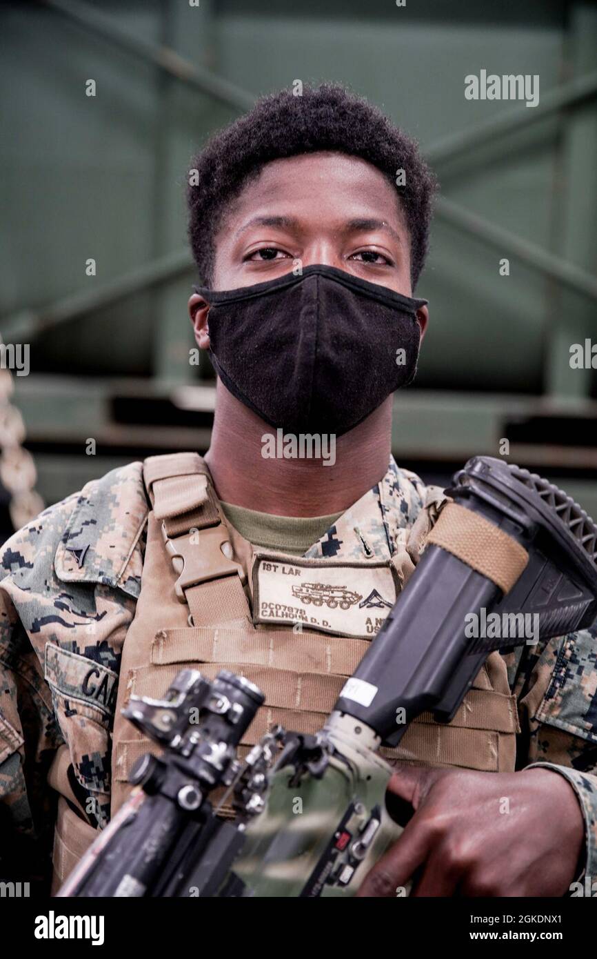 PACIFIC OCEAN (March 23, 2021) U.S. Marine Corps Lance Cpl. Davion ...