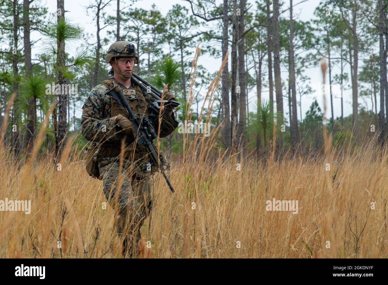 U.S. Marine Corps Lance Cpl. Anthony Ahlstrom, a machine gunner with 2d ...