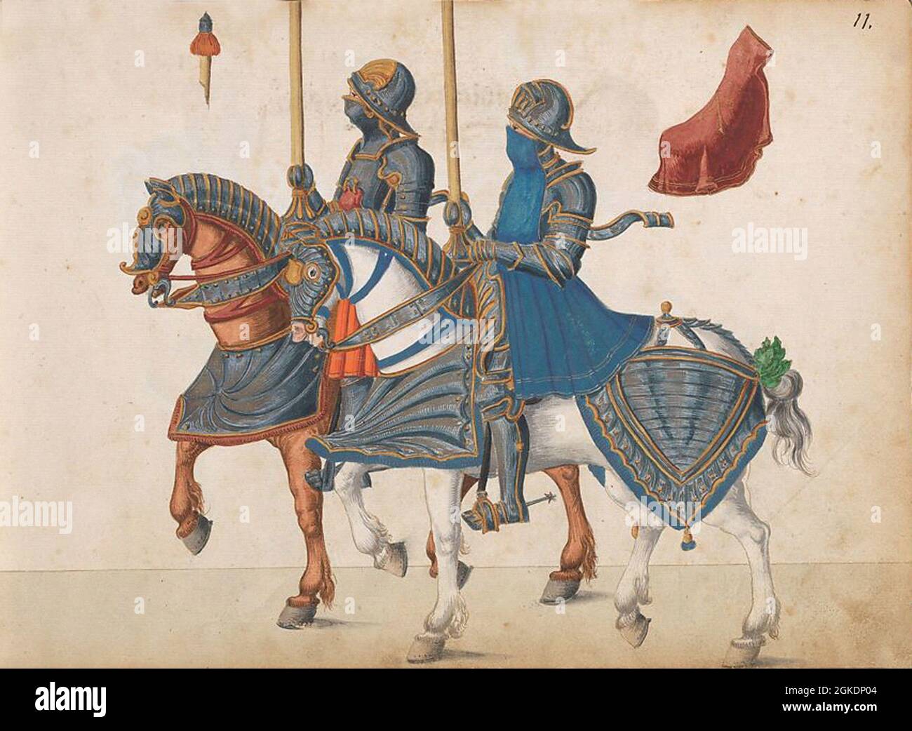 Medieval joust painting hi-res stock photography and images - Alamy