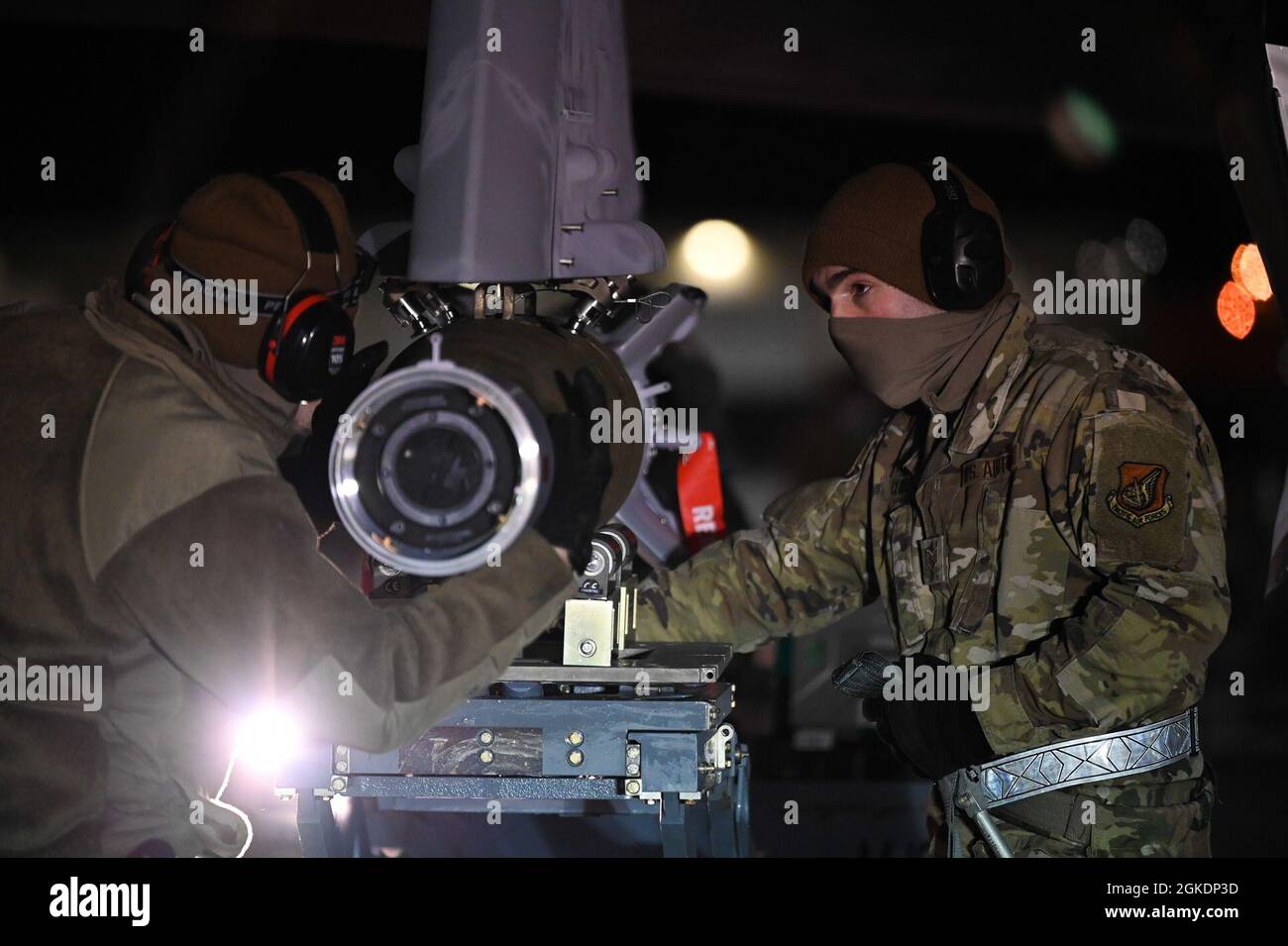 U.S. Air Force Airman 1st Class Collin Rideaux, a 356th Aircraft ...