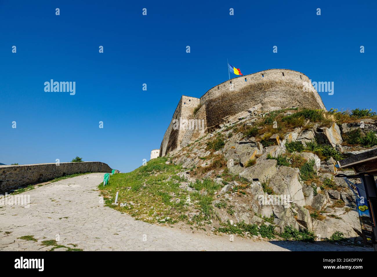 The Deva Castle in Romania Stock Photo - Alamy