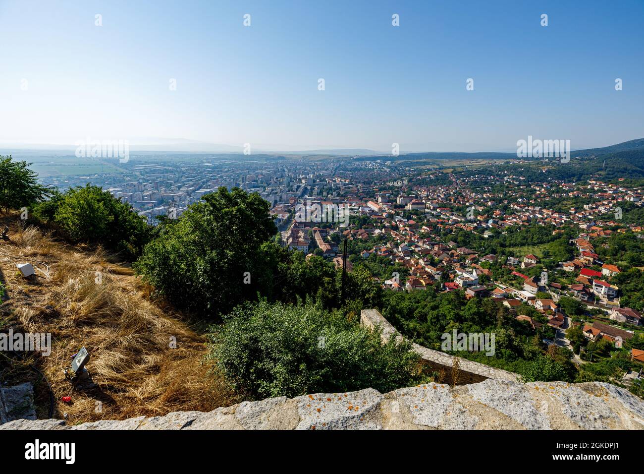 The city of Deva in Romania Stock Photo - Alamy
