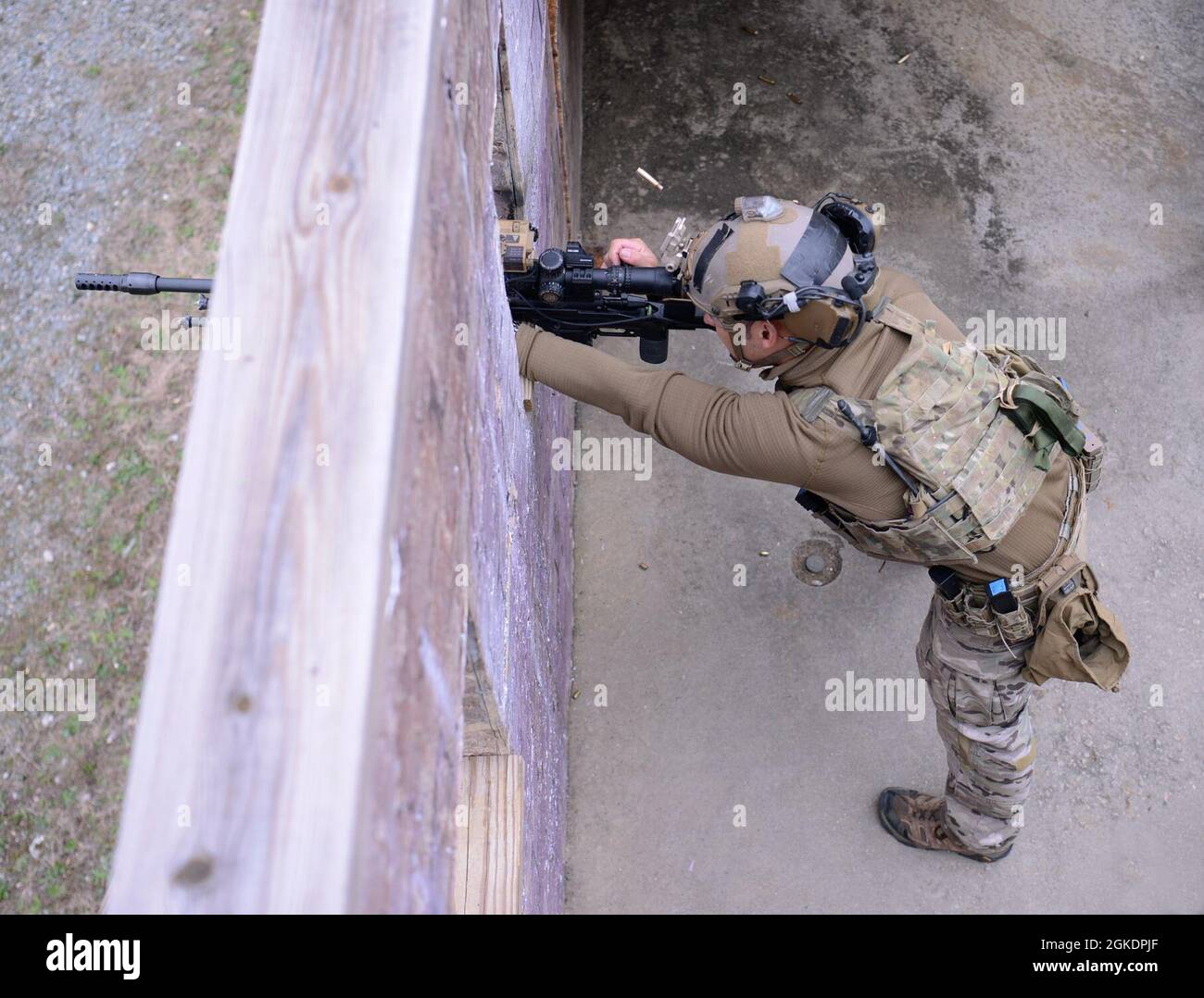 A competitor in the United States Army Special Operations Command Stock ...