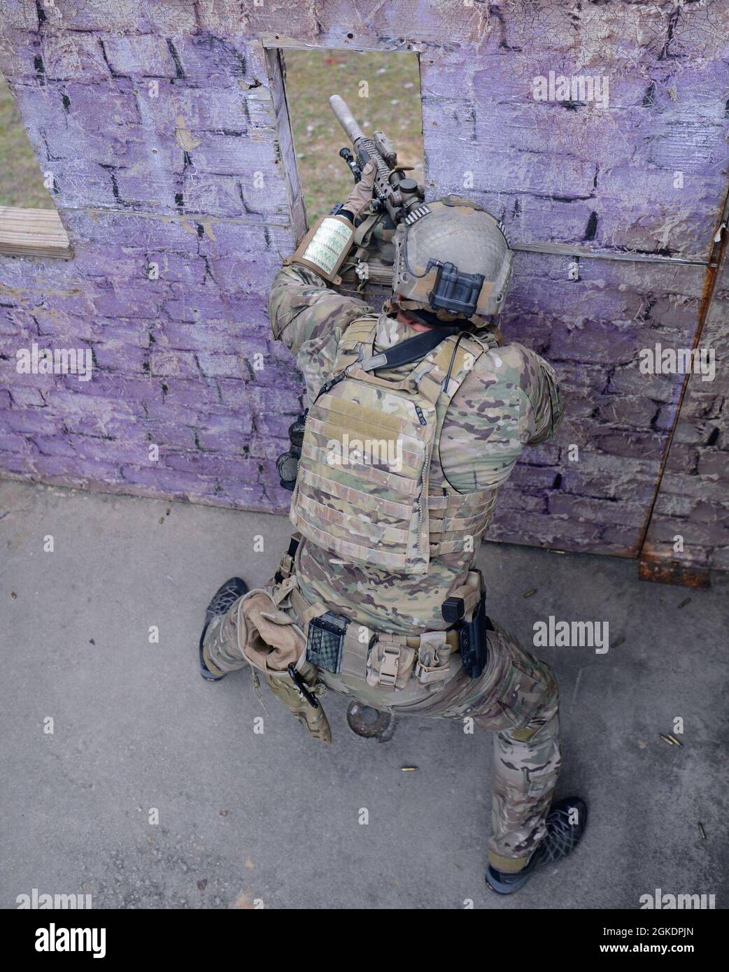 A competitor in the United States Army Special Operations Command Stock ...