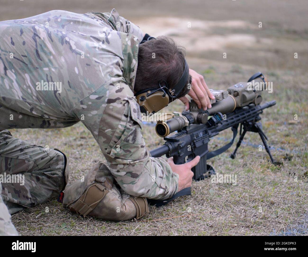 A competitor in the United States Army Special Operations Command Stock ...