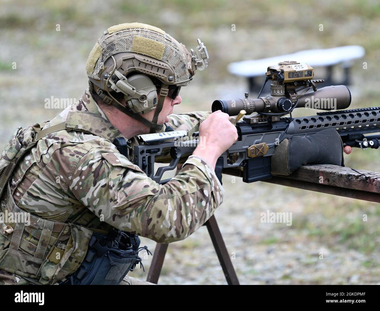 A competitor in the United States Army Special Operations Command Stock ...