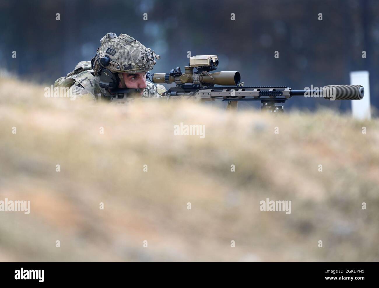 A competitor in the United States Army Special Operations Command Stock ...