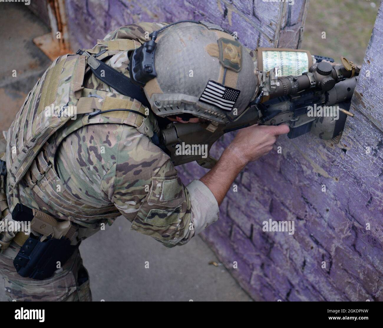 A competitor in the United States Army Special Operations Command Stock ...